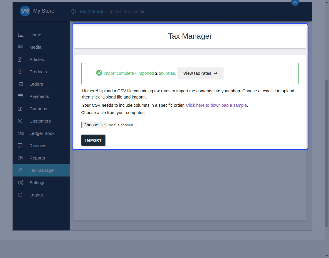 WooCommerce WCFM Marketplace Tax Manager by Webkul | CodeCanyon